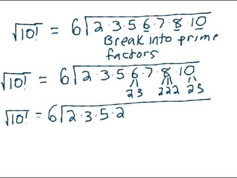 Simplifying the Square Root of 10 Factorial