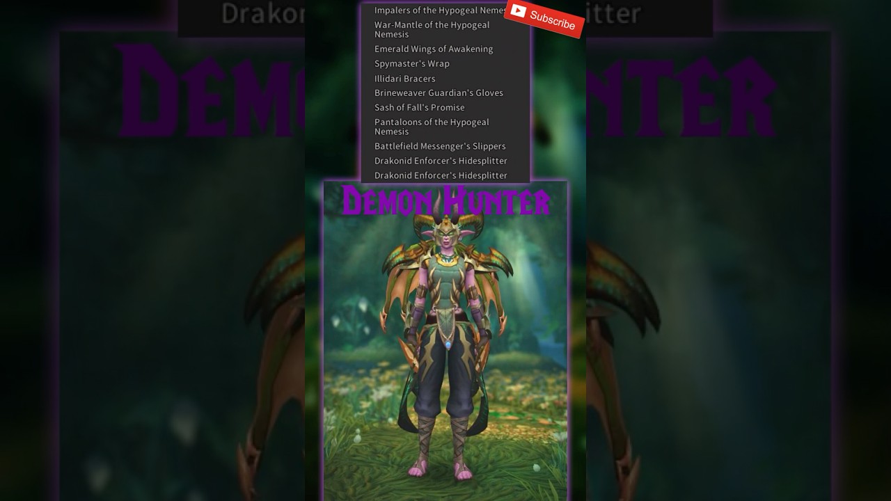 TRANSMOGS - Demon Hunter 