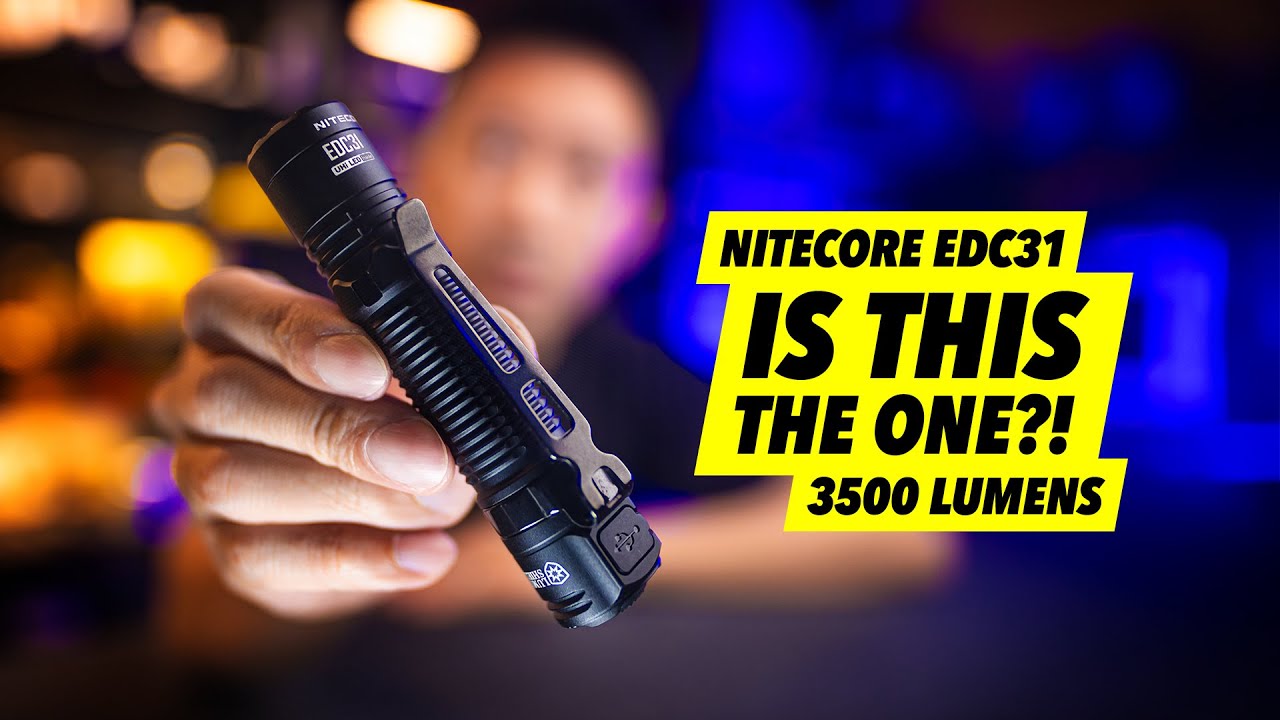 Nitecore EDC31 Review - 3500lm - 380 meters - 18650 Flashlights ...