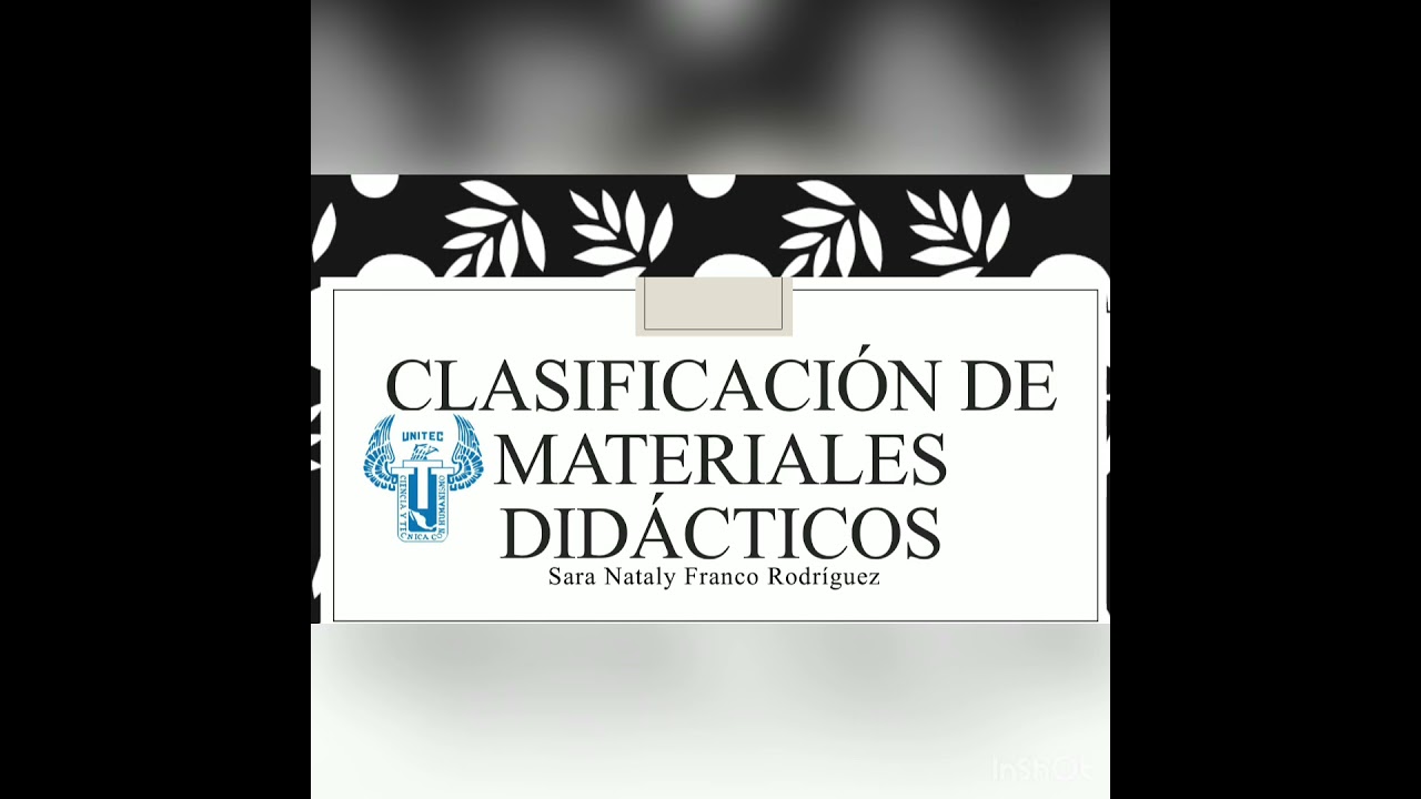Clasificación de materiales didácticos