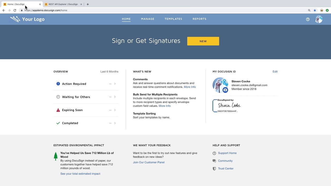 Integrating with DocuSign Basics