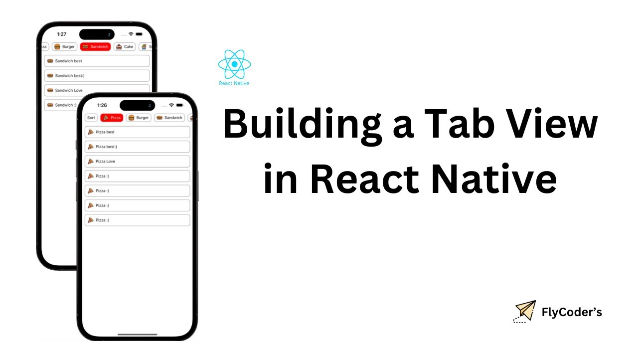 React Native Tab View | Top Tab - Synced FlatList