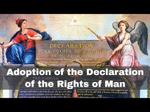 26th August 1789: Adoption of the Declaration of the Rights of Man by Constituent Assembly
