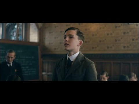 Tolkien (film 2019) reciting Chaucer by heart pronunciation ie