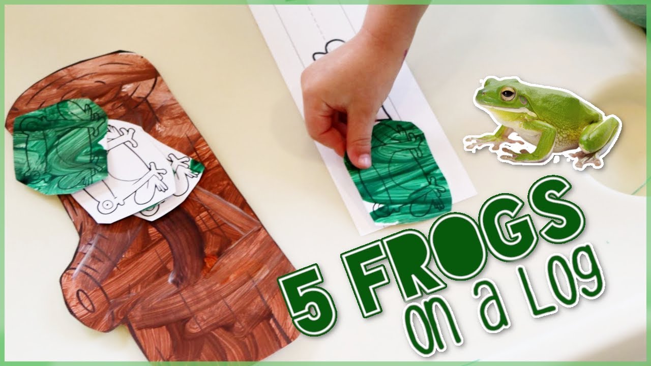 Toddler and Preschool Frog Counting Art Activity