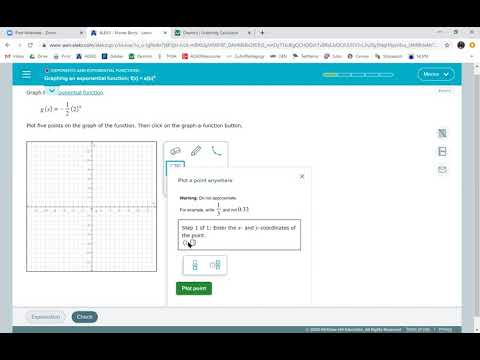 Graphing an exponential function: f(x) = a(b)^x