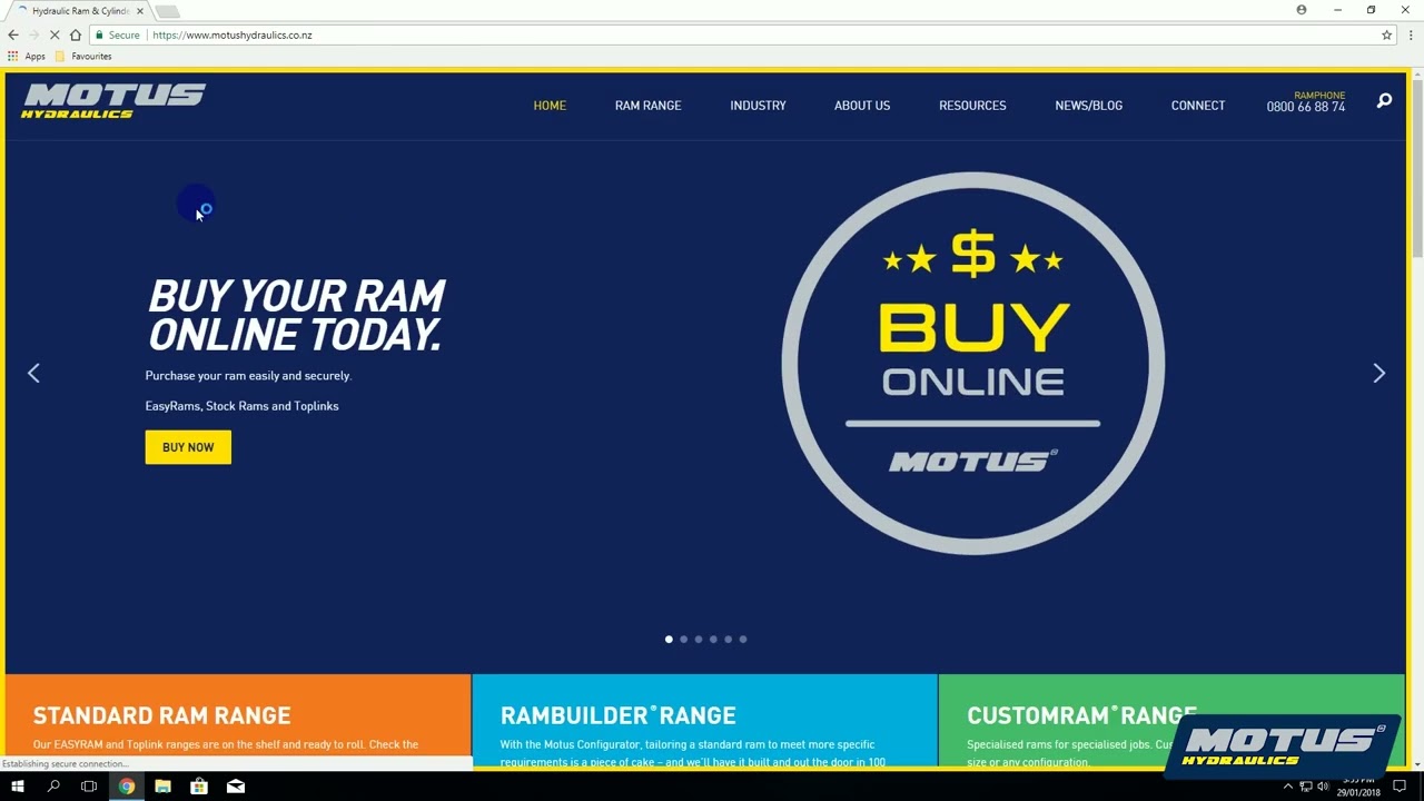 How to order a Motus Easyram online