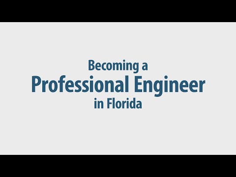 Becoming a Professional Engineer in Florida