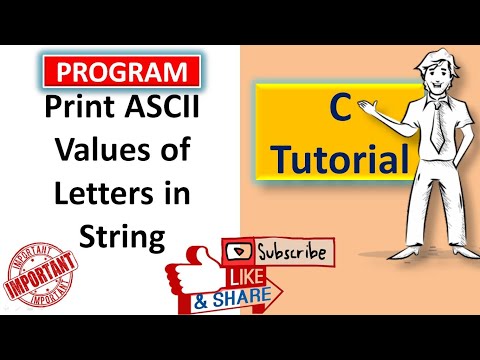 Print ASCII Values of Letters in String