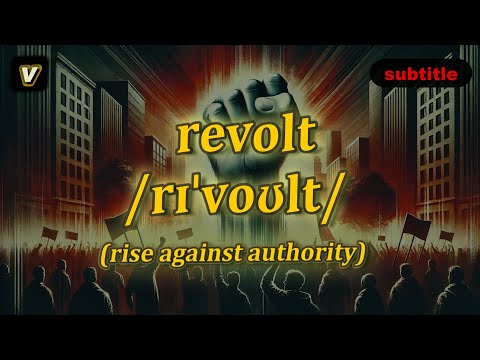 [v] Revolt meaning (rise against authority) with 5 examples