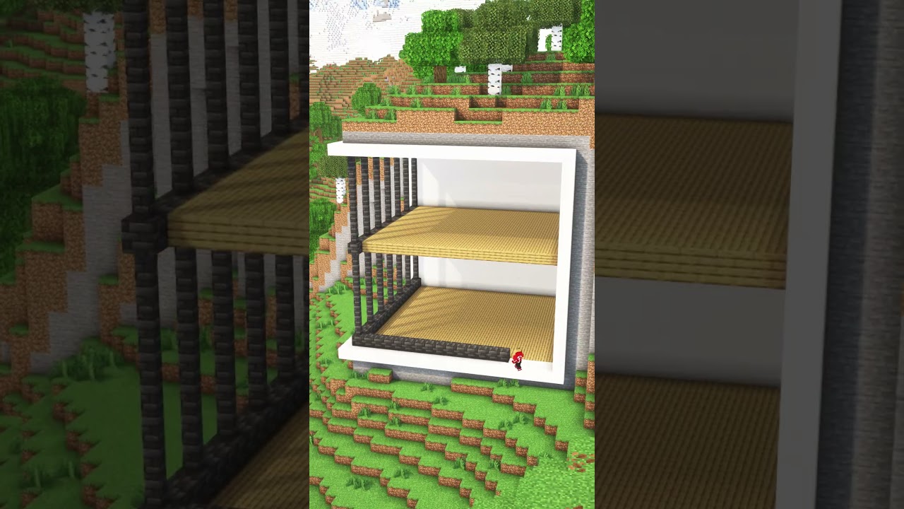 Minecraft Mountain House 🏠 Easy tutorial to build the perfect survival house with your friends 💚