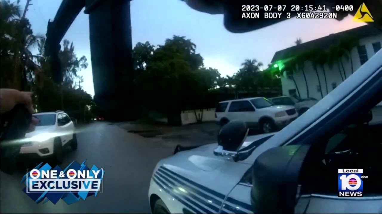 Body cam footage shows Miami officer shoot rifle-wielding suspect