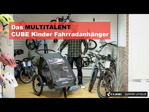 Einer für alles? CUBE Kinder Fahrradanhänger Double - das Multitalent