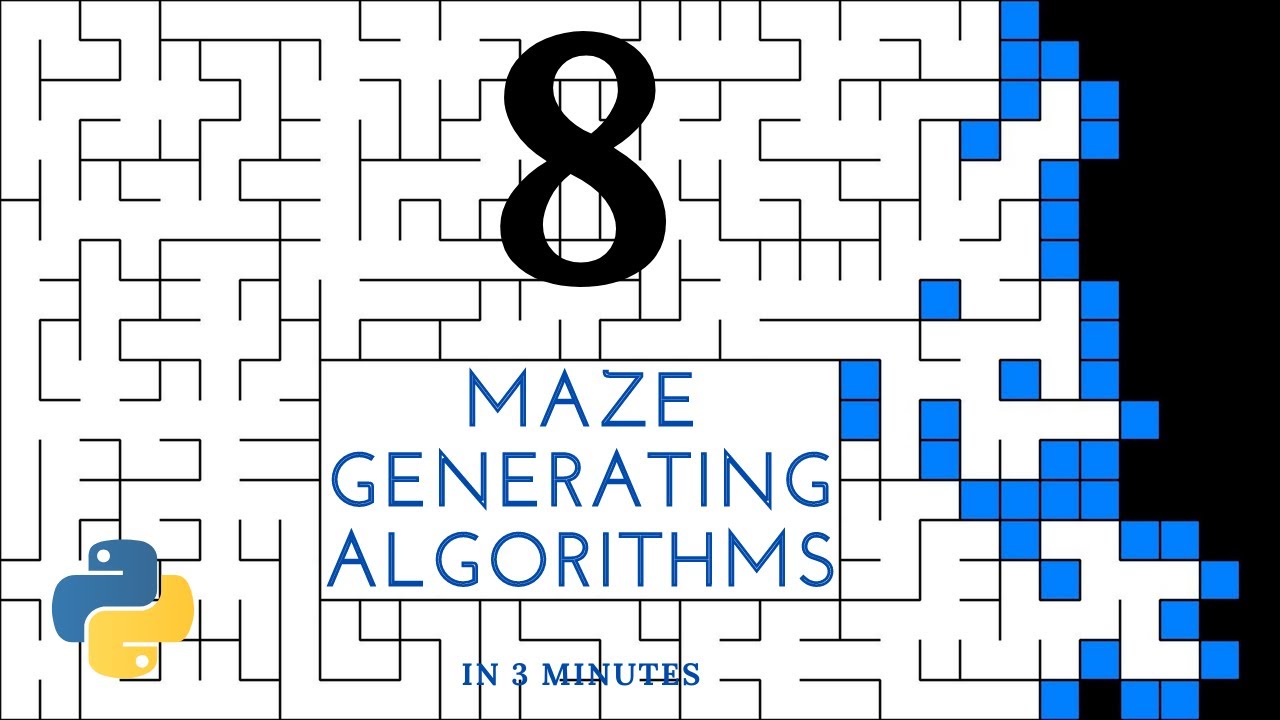 8 Maze Generating Algorithms in 3 Minutes