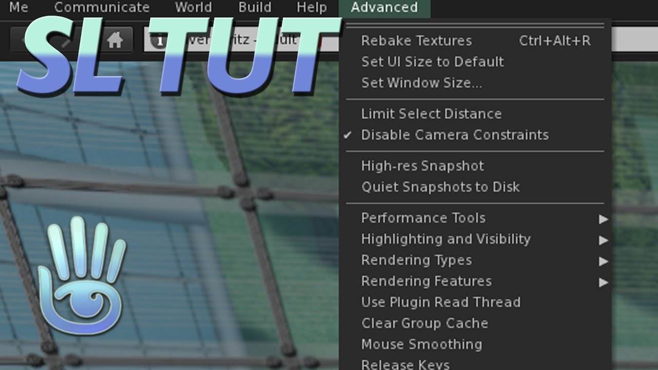 Second Life Tutorial - Enable SL viewer advanced menue featurers - ctrl+alt+d