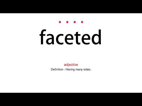 How to pronounce faceted - Vocab Today