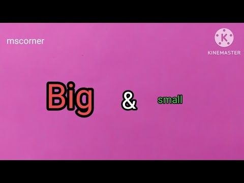 Big and small - Definition - Revision