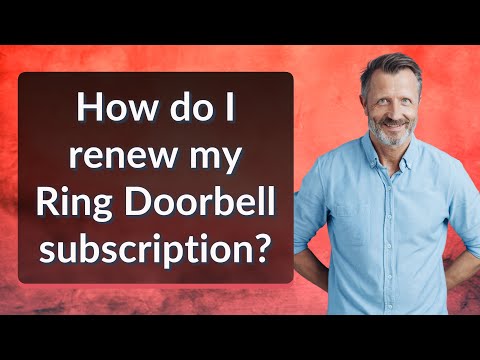 How do I renew my Ring Doorbell subscription?
