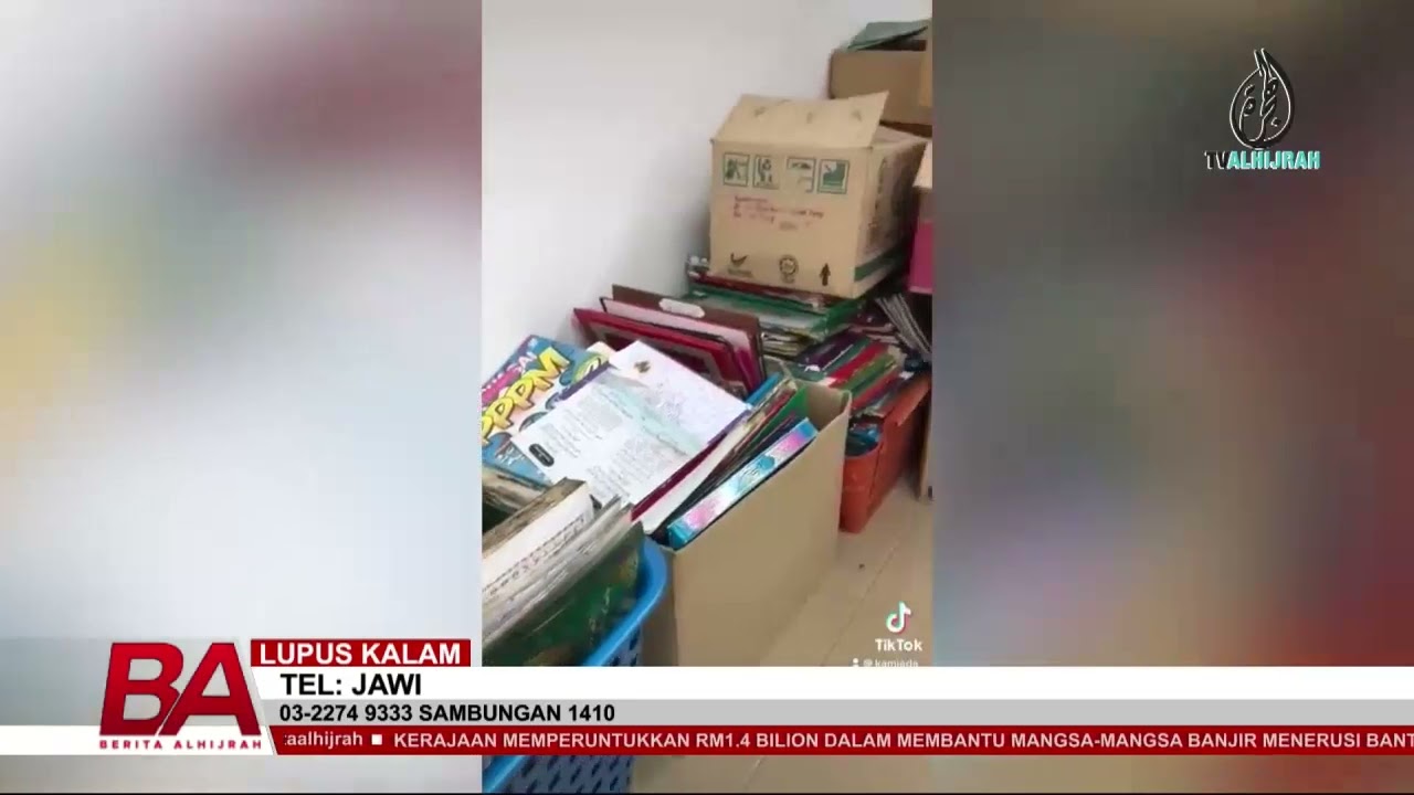 LUPUS KALAM, JAWI TERIMA 6,113 KG AL-QURAN ROSAK AKIBAT BANJIR