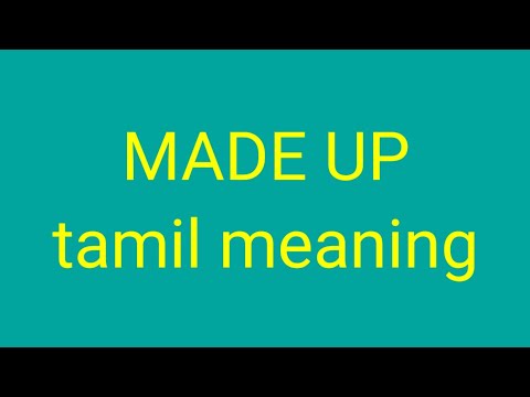 MADE UP tamil meaning/sasikumar