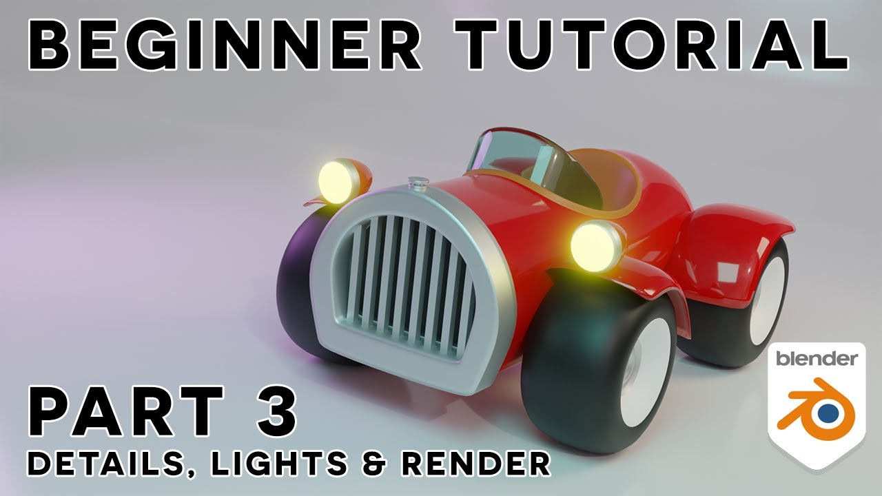 Blender beginner tutorial - The easy car! - part 3