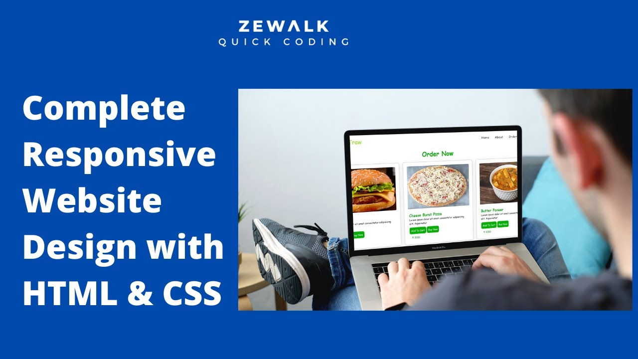 Create a Responsive Website with HTML & CSS | Without Javascript [2021]