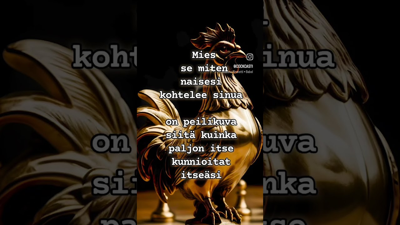 Mies se miten naisesi kohtelee sinuaon peilikuva siitä kuinka paljon itse kunnioitat itseäsi.