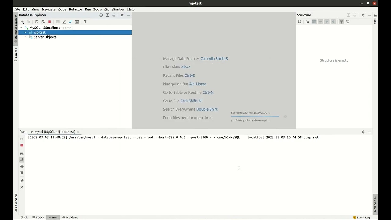 DataGrip - import .sql script