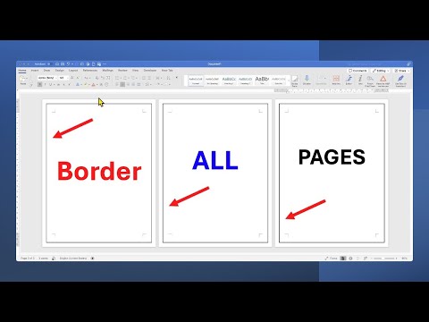 How To Border All Pages in Word - All at Once