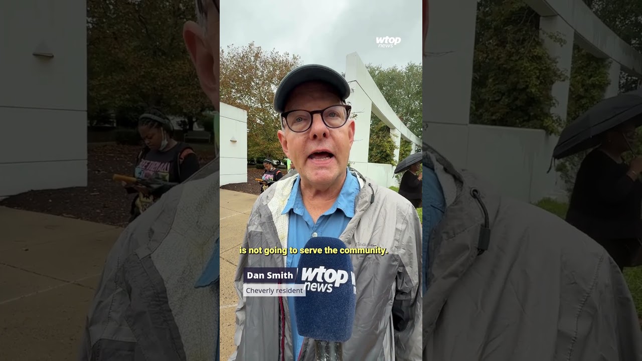 Dozens rally in Prince George’s County against data center project at abandoned mall site