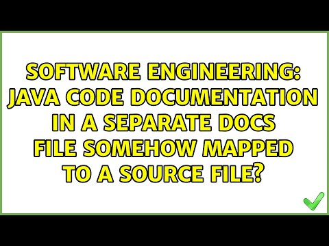 Java code documentation in a separate docs file somehow mapped to a source file?