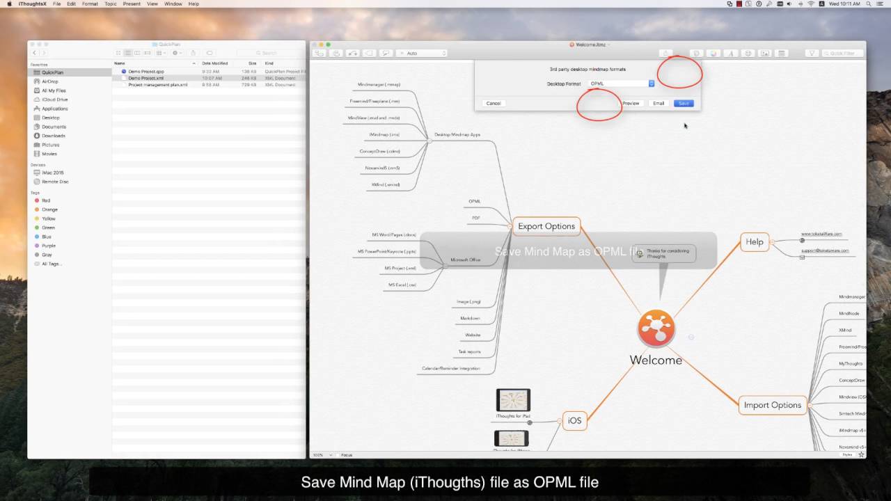 QuickPlan for Mac quick start - 5. Integrations