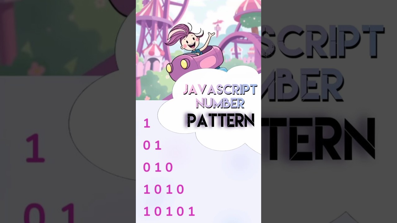 Number pattern program in javascript | javascript tutorial for beginners #shorts#javascript#pattern