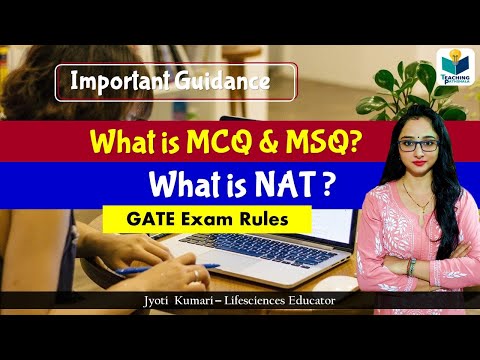 Changes in GATE-EXAM || MSQ, MCQ & NAT || JYOTI KUMARI