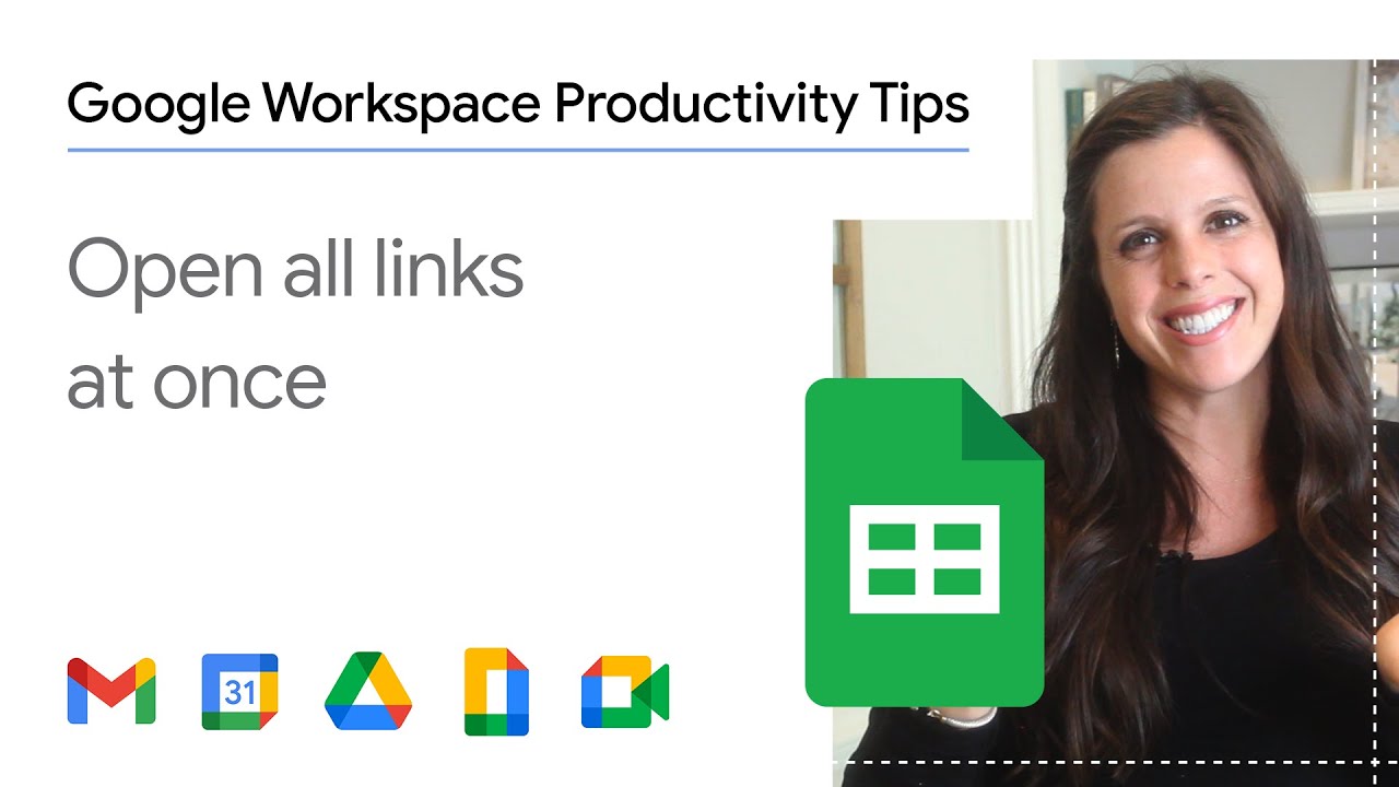 How to open all links at once in Google Sheets