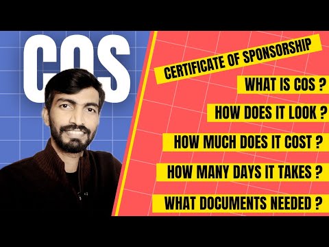 All about certificate of sponsorship (COS) | How to apply for Certificate of sponsorship
