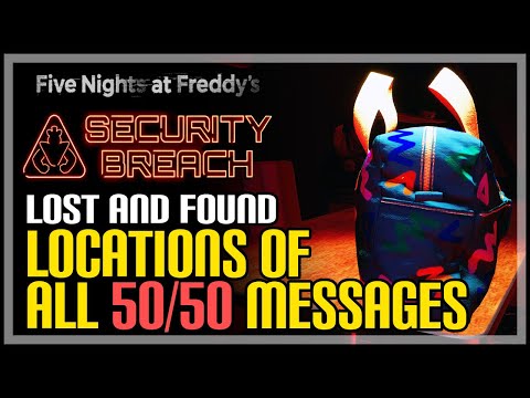 FNAF Security Breach All Collectible Messages (Lost and Found Achievement)