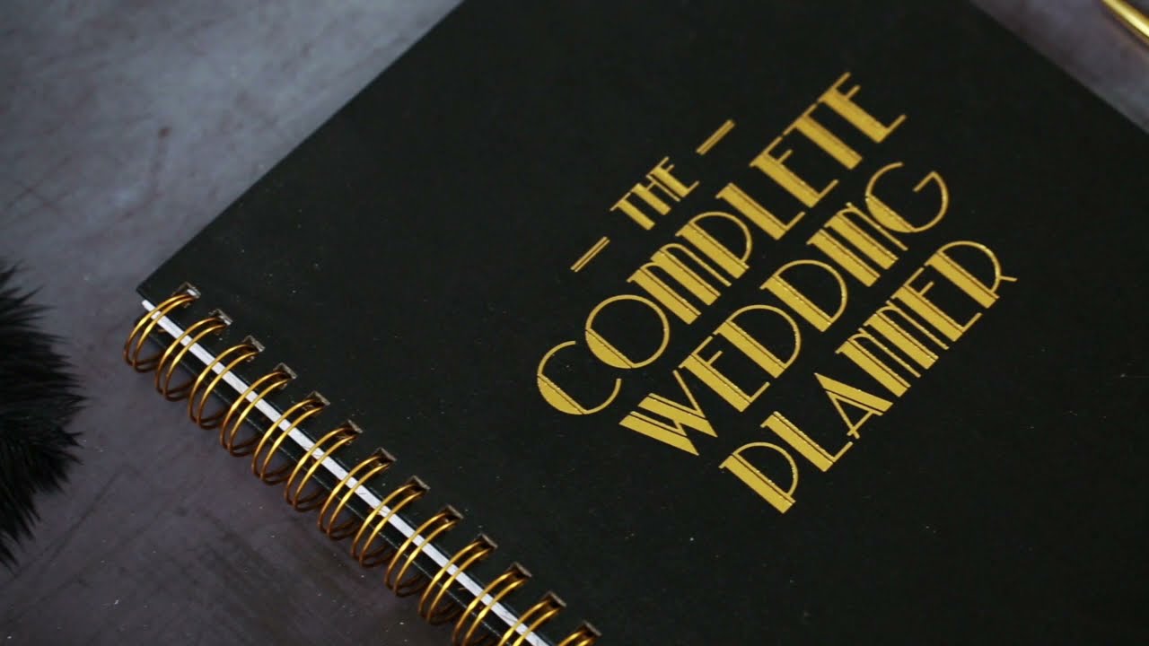 Your Perfect Day Wedding Planner & Organizer - Black and Gold Vintage Edition - Wedding Countdown