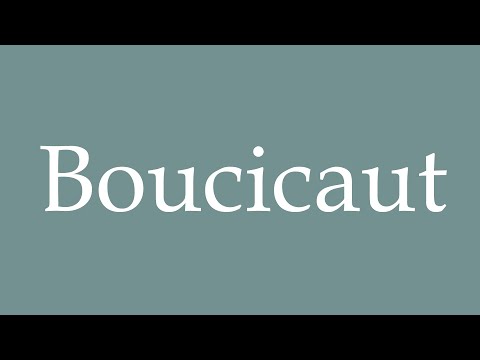 How to Pronounce ''Boucicaut'' Correctly in French