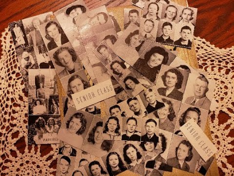 Harvesting Images from a 1949 Yearbook Part 1 - Lunch Time Crafting