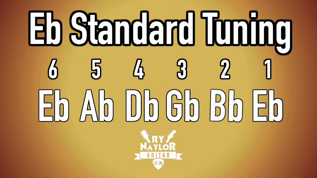 E Flat Standard Tuning Guitar Notes - Guitar Tuner Half Step Down/ SRV guitar tuning/ Slash, Hendrix