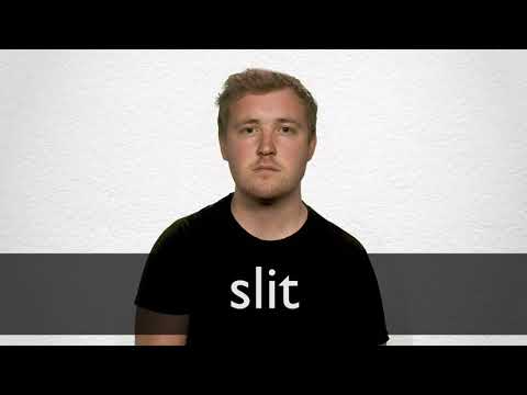 SLIT definition and meaning | Collins English Dictionary