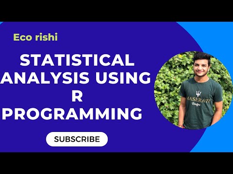 Statistical Analysis using R programming | Data Analysis using R programming. #ecorishi