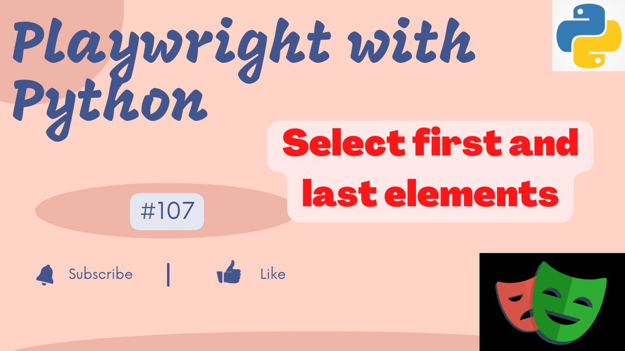 #107 Select first and last element from Multi Select Dropdown using Playwright and Python