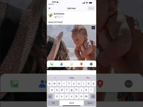How to edit an existing Facebook post