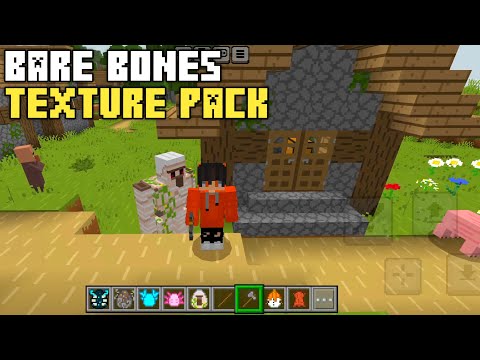 Bare Bones Texture Pack | New Texture pack for Minecraft Bedrock 1.20.90+