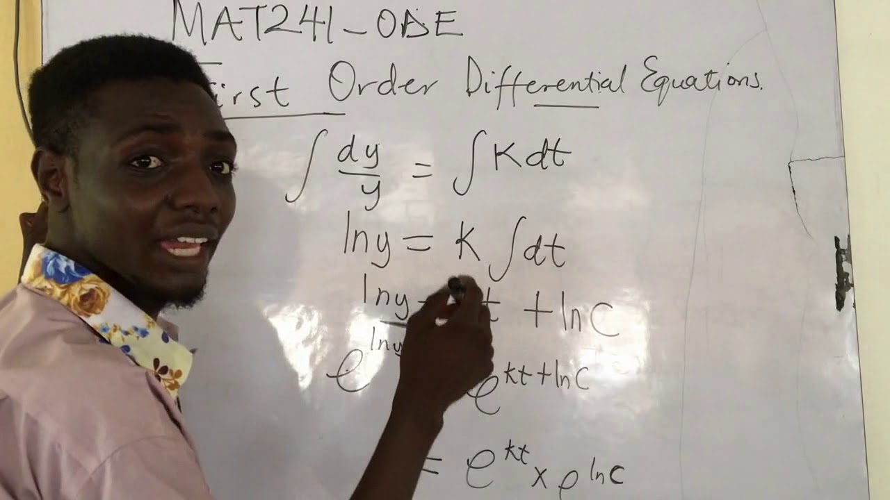 MAT241 ODE-Lecture 1