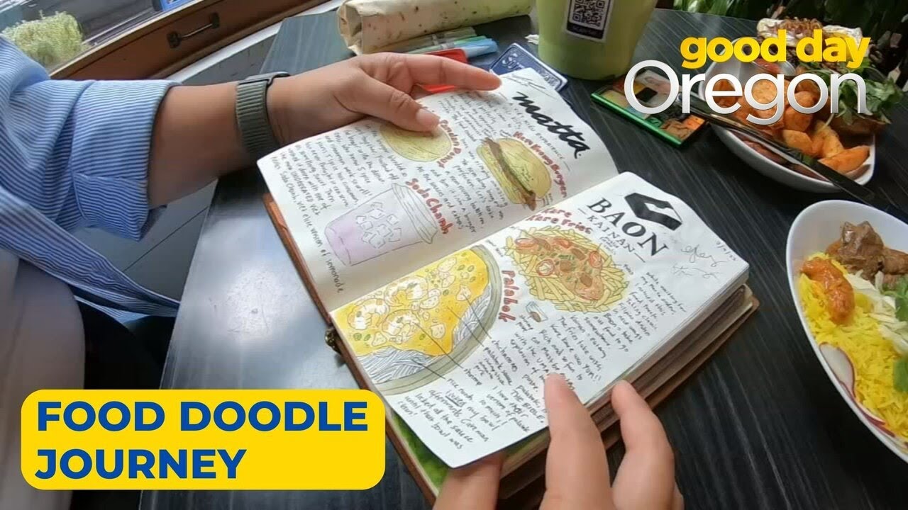 Illustrator documents Portland food scene with 'food doods'