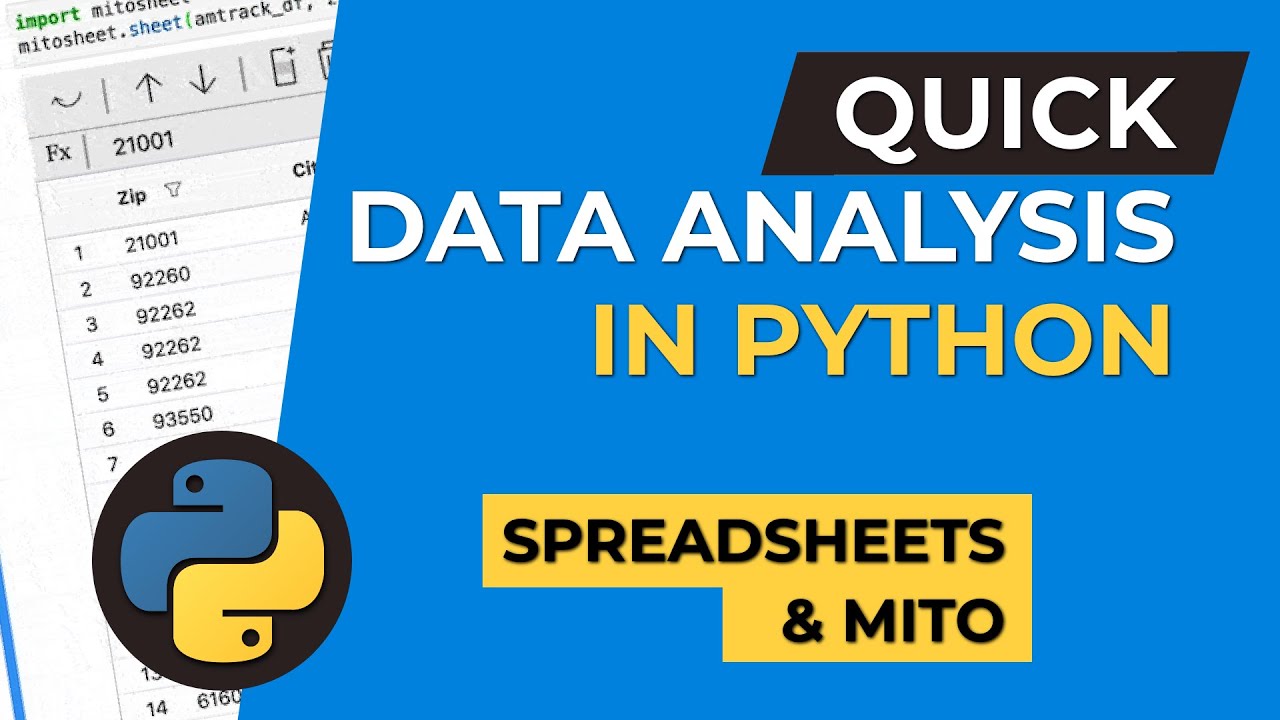 Quick Data Analysis In Python Using Mito