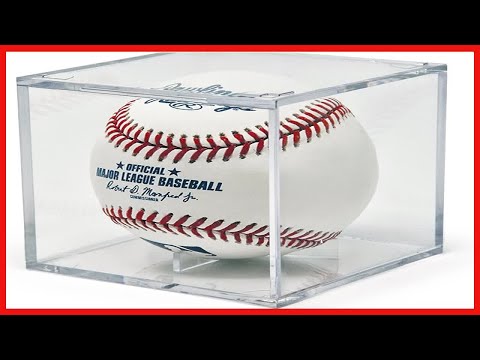 THE ORIGINAL BALLQUBE UV Grandstand Baseball Display Case Square